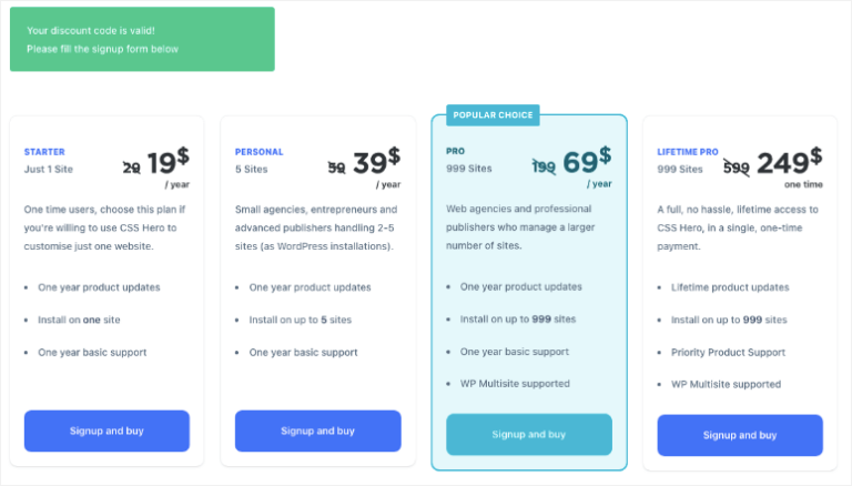 CSS Hero Coupon Code (2025) - 40% Off For IsItWP Users