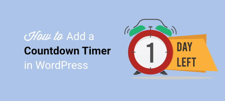 How to Create a Countdown Timer in WordPress (Step by Step)