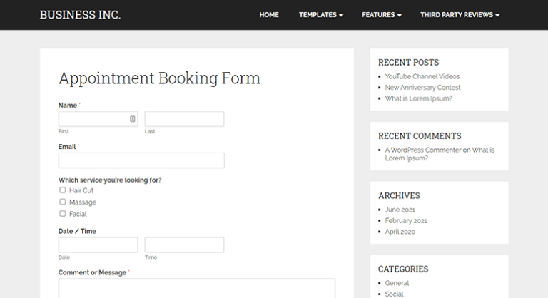 How to Add a Custom Booking Form to Your WordPress Site